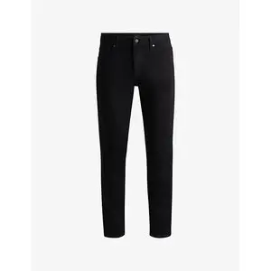 BOSS Delaware Brand-patch Slim-fit Denim Jeans - Black