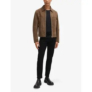 BOSS Delaware Brand-patch Slim-fit Denim Jeans - Black