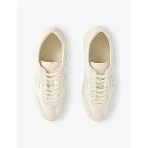 Gucci Interlocking G Suede Trainers - Off White