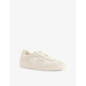Gucci Interlocking G Suede Trainers - Off White