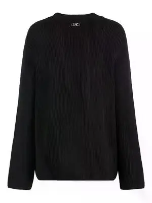 Michael Kors Ribbed-knit Merino Wool Sweater - Black