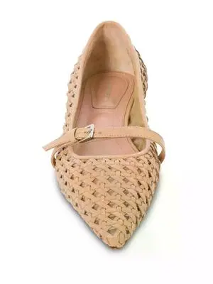 Alberta Ferretti Woven Ballet Shoes