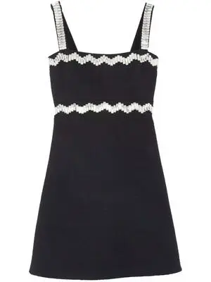 PATOU Crystal-embellished Mini Dress