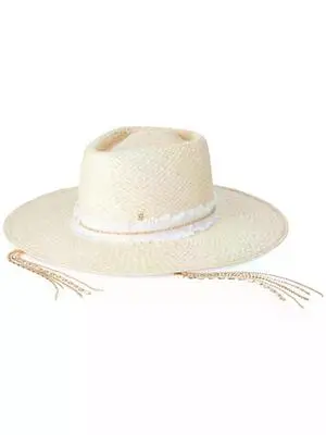 MAISON MICHEL Chain-link Hat - Neutrals