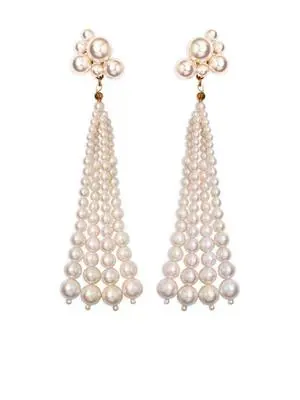 JENNIFER BEHR Charlena Dangle Earrings - White