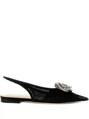 Mach & Mach Galaxy Ballerina Shoes - Black