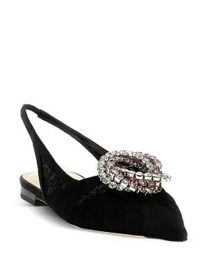 Mach & Mach Galaxy Ballerina Shoes - Black