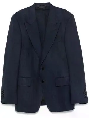 TOM FORD Single-breasted Blazer - Blue