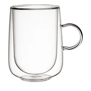 VILLEROY & BOCH Artesano Hot And Cold Beverages Insulated Extra Large Latte Glass With Handle, Set Of 2 - No Color