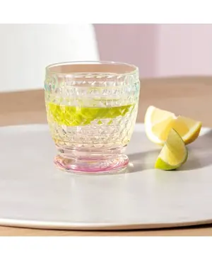 VILLEROY & BOCH Boston Pearl Crystal Double Old Fashioned Glass