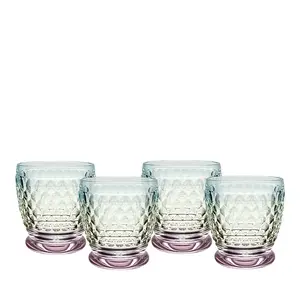 VILLEROY & BOCH Boston Pearl Crystal Double Old Fashioned Glasses, Set Of 4 - Multi