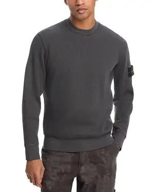 Stone Island Regular Fit Waffle Knit Sweatshirt