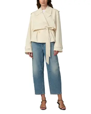 Joe's Jeans The Liz Cropped Trench Coat - Ecru