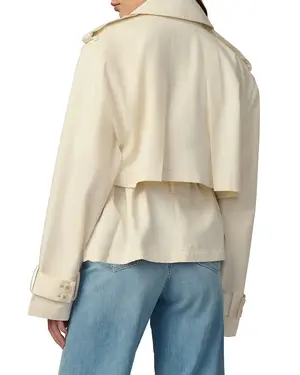 Joe's Jeans The Liz Cropped Trench Coat - Ecru