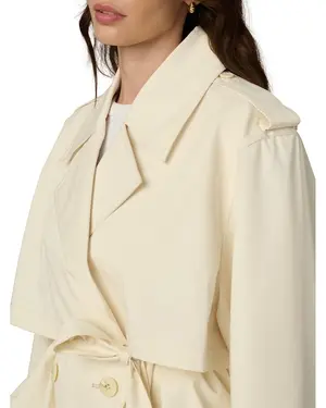 Joe's Jeans The Liz Cropped Trench Coat - Ecru
