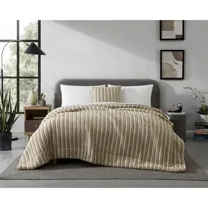 SUNDAY CITIZEN Snug Piped Comforter, King - Biscotti
