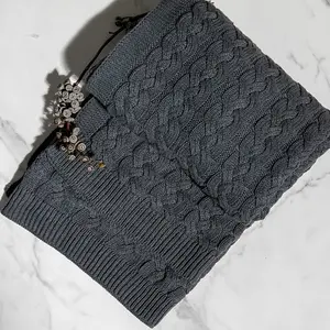 PINK LEMONADE Double Care Throw Blanket - Dark Gray