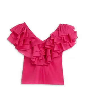 Ted Baker London Calonda Oversized Ruffle Top