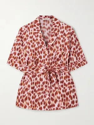 ERES Fauve Tlemeda Silk-twill Printed Pajama Shirt - Multi