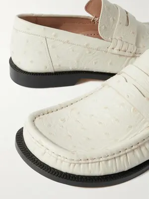 Loewe Campo Textured-leather Loafers