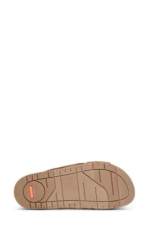 Rockport Leia Slide Sandal - Medium Brown Woven