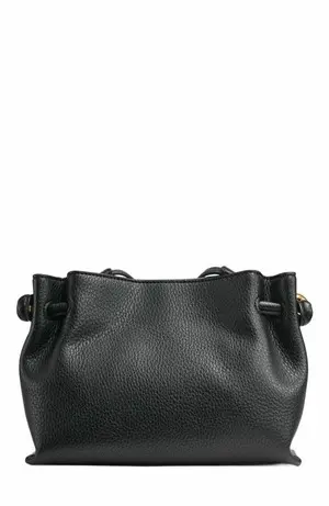 Donna Karan New York Leather Crossbody Bag - Black/gold