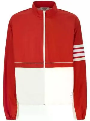 Thom Browne 4-bar Ripstop Windbreaker - White