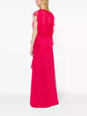 Alberta Ferretti Draped Maxi Dress