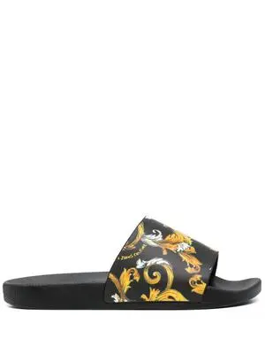 Versace Barocco-print Slides