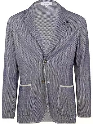 LARDINI Single-breasted Blazer - Blue