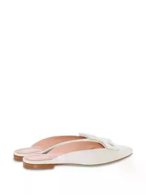 Alberta Ferretti Embellished Flat Mules