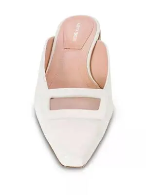 Alberta Ferretti Embellished Flat Mules