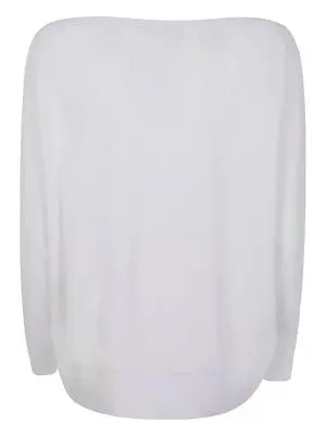 D.exterior Boat-neck Sweater