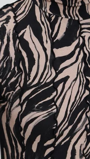 Proenza Schouler White Label Mabel Marble Jersey Maxi Dress - Fawn Multi