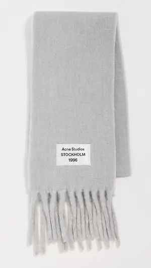 Acne Studios Volly Alpaca Scarf - Grey/light Grey