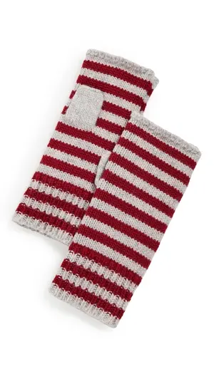 DAMSON MADDER Striped Wool Mittens