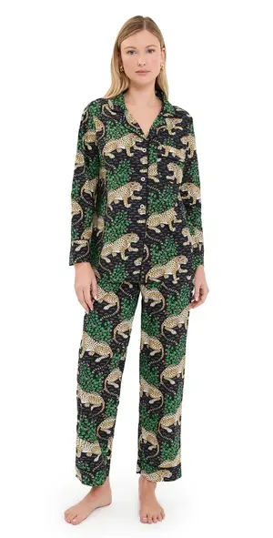 PRINTFRESH Bagheera Long Pj Set - Ink