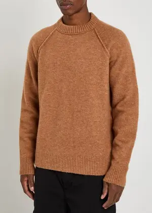 TEN C Brushed Wool-blend Jumper