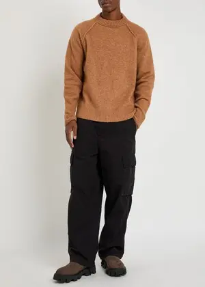 TEN C Brushed Wool-blend Jumper