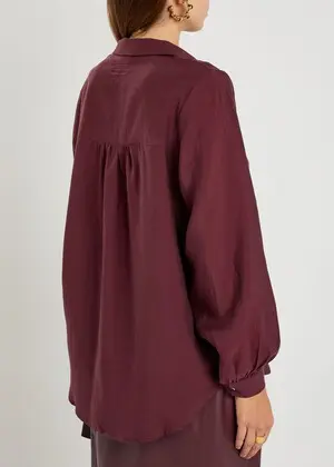 NEVER FULLY DRESSED Miley Ruffle-trimmed Woven Shirt