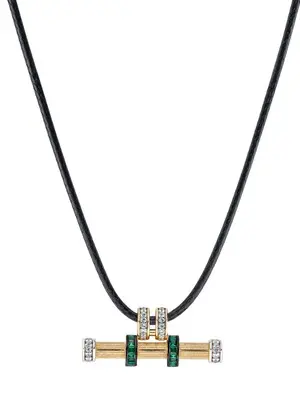 LAURA VANN Maya 18kt Gold-plated Necklace - Black