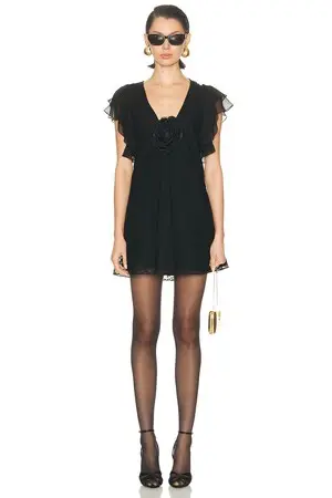 Saint Laurent Off The Shoulder Cocktail Dresses
