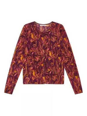 Malìparmi Floral Cardigan - Red