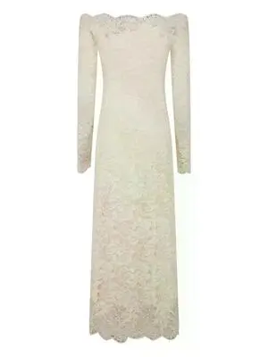 Rabanne Off-shoulder Lace Midi Dress