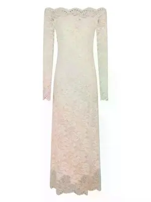 Rabanne Off-shoulder Lace Midi Dress