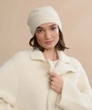 Jenni Kayne Cashmere Beanie - Ivory