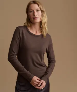 Jenni Kayne Long-sleeve Slim T-shirt - Multicolor,chocolate