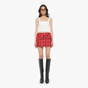 MOTHER The Lockstep Mini Tweedle Dee Skirt