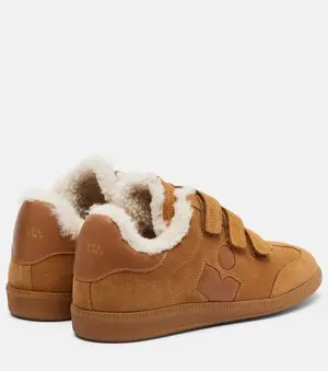 Isabel Marant Étoile Beth Shearling-lined Suede Sneakers