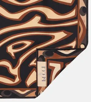 Emilio Pucci Labirinto Silk Twill Scarf